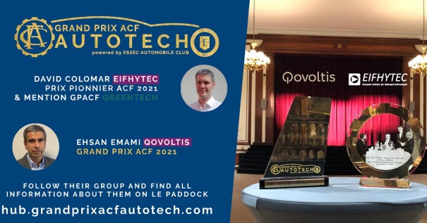 Grand Prix ACF Autotech 2021. Qovoltis et Eifhytec récompensés - L'Argus